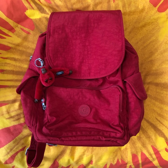 Kipling | Bags | Red Cherry Kipling Backpack | Poshmark